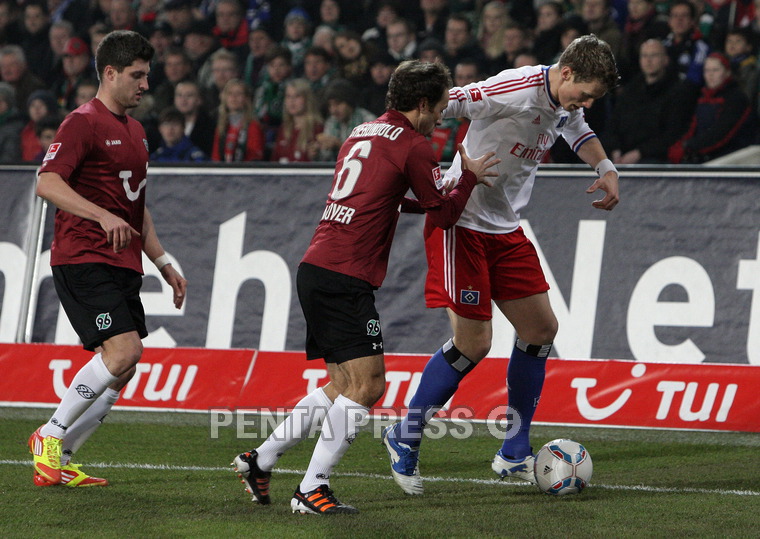 분데스리가 14R 함부르크sv vs 하노버96 - 1 대 1 무승부 3